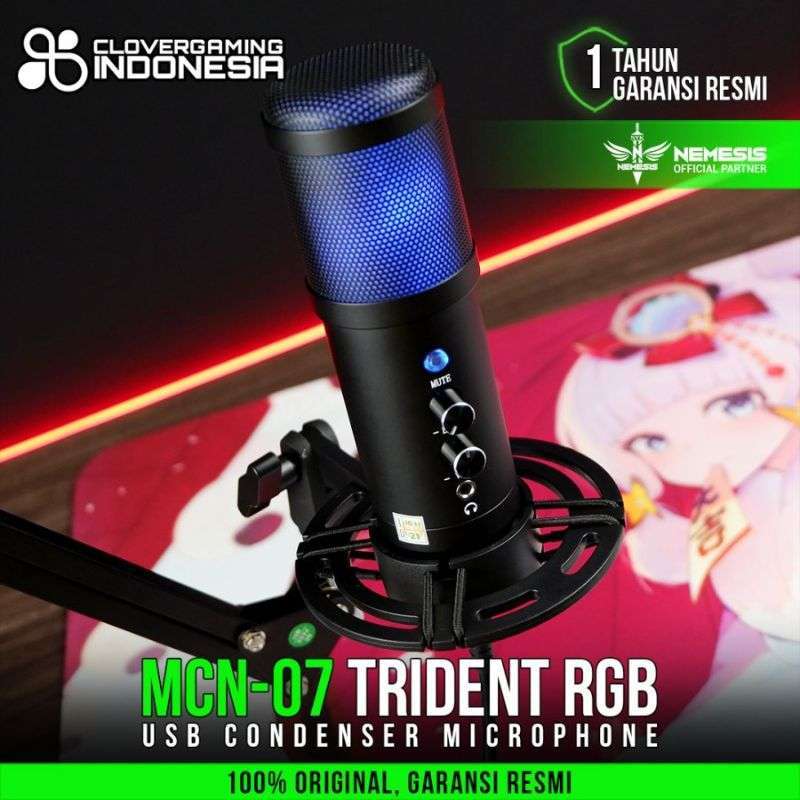 Jual NYK Nemesis MCN-07 Trident RGB - MCN07 MCN 07 Condenser Microphone ...