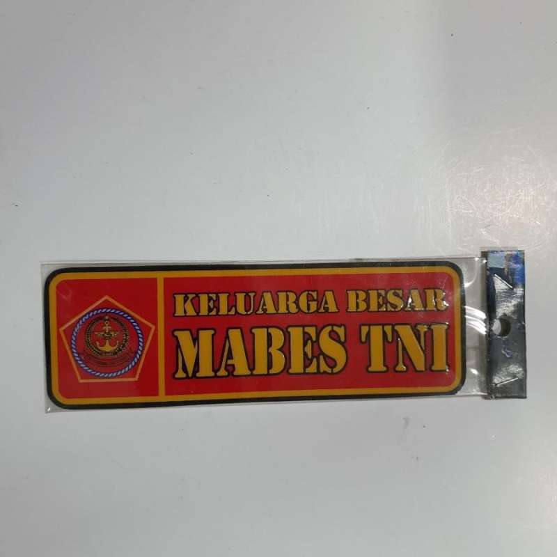 Jual stiker pvc Mabes TNI / stiker MABES TNI/stiker panjang MABES TNI ...