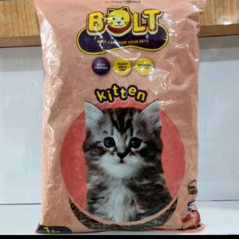 Jual BOLT CAT KITTEN 1KG REPACK-MAKANAN KICING di Seller Baby Arsya ...