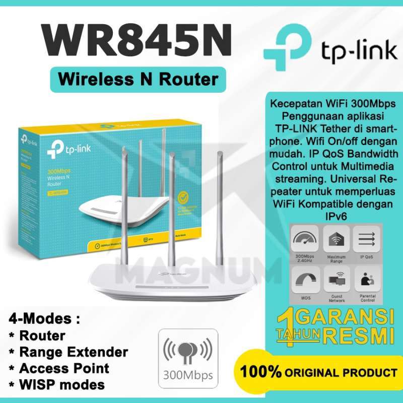 Jual Tp Link Tl Wr845 300mbps Wireless N Router 3 Antena Di Seller Magnum Indonesia Kapasari