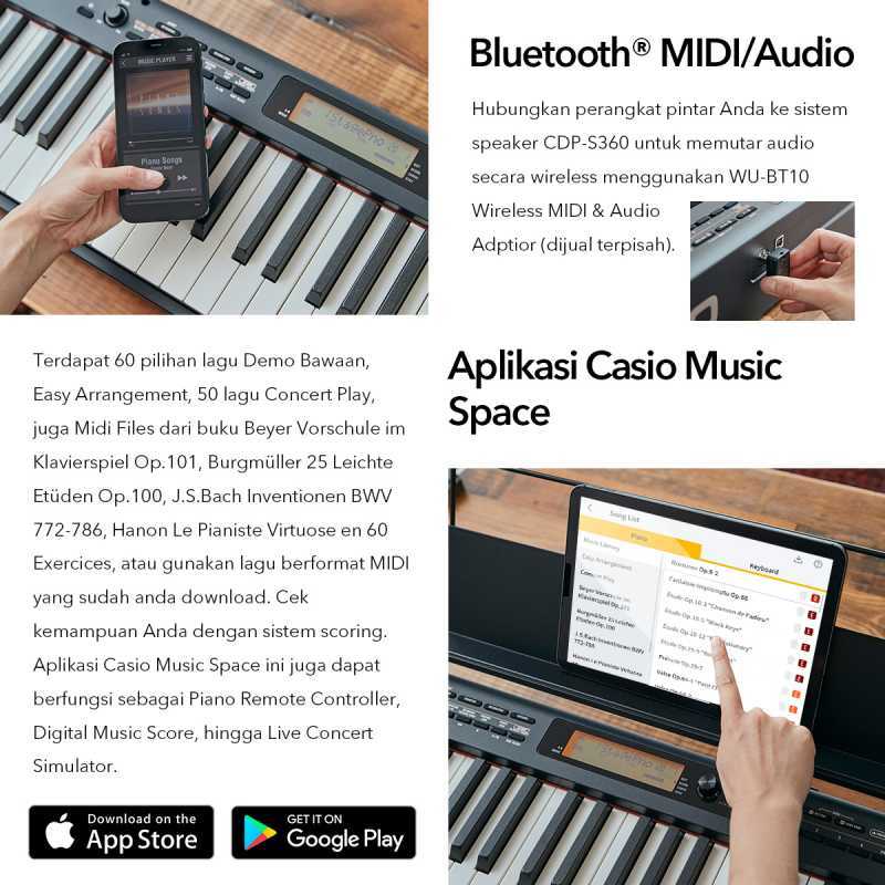 Jual Casio CDP S360 Digital Piano / CDPS360 / CDPS 360 di Seller Artech - Artech Bekasi - Kota ...