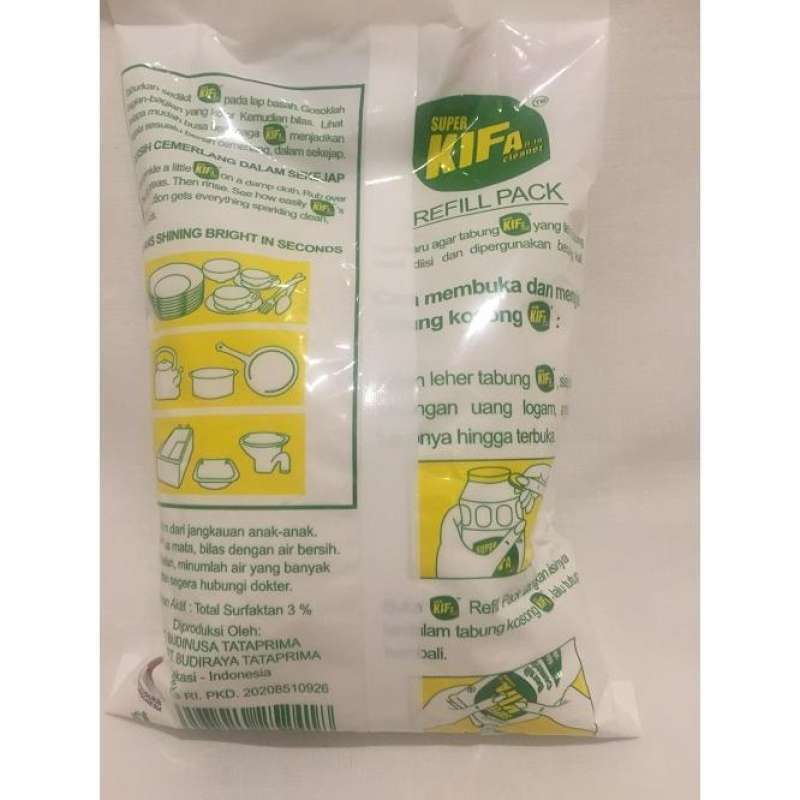 Jual Superkifa Vim Bubuk Pembersih Piring Kemasan Refill 550gr- Super ...