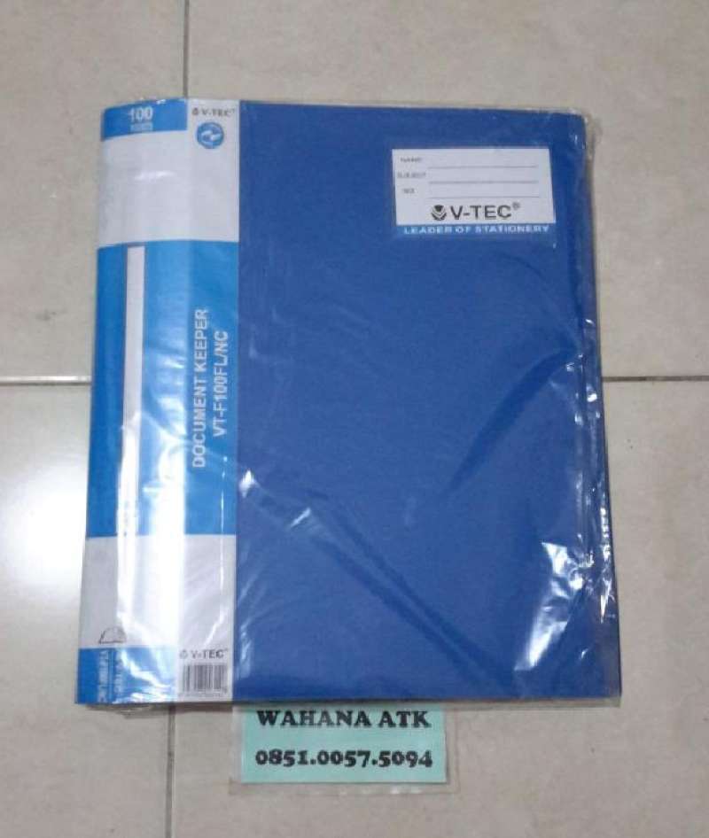 Jual Clear Holder / Display Book / Dokumen Keeper Isi 100 V-tec Di ...