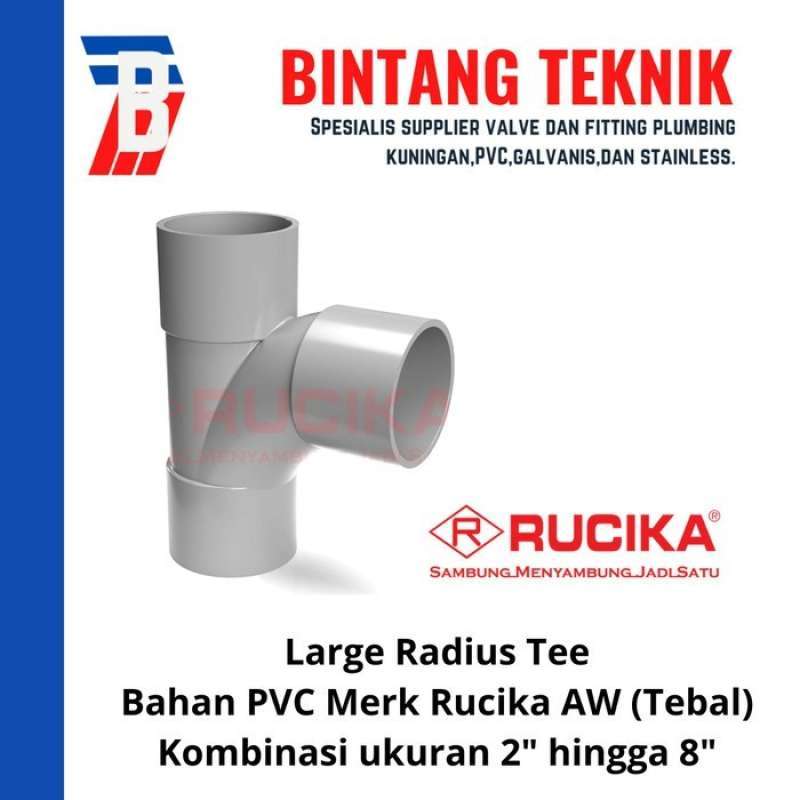 Jual Tee Y Pvc Rucika 4 Inch Original Murah - Harga Diskon Mei 2024 | Blibli.com