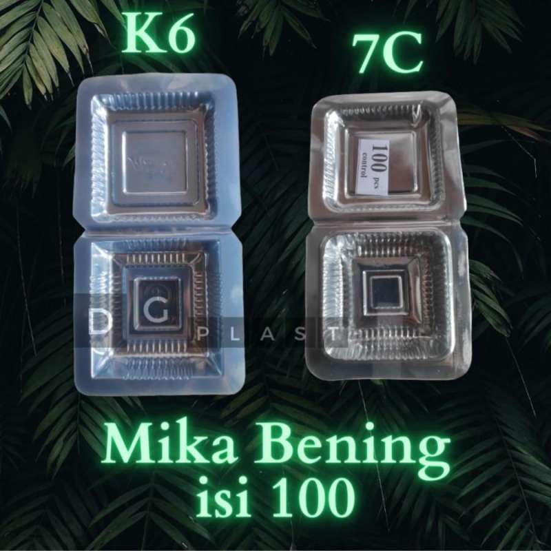 Jual Mika Plastik Bening Ukuran K 6 dan 7 C / Tebal / Tempat Kue / 6A ...