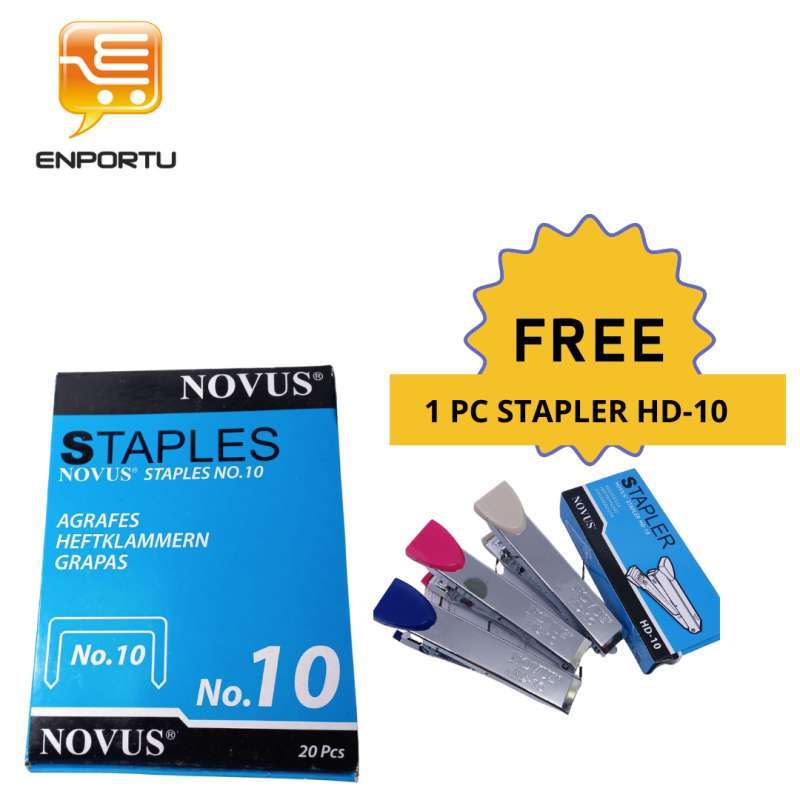Promo Buy Stapler Refill No.10 Get Free Stapler Hd-10 - Isi Staples ...