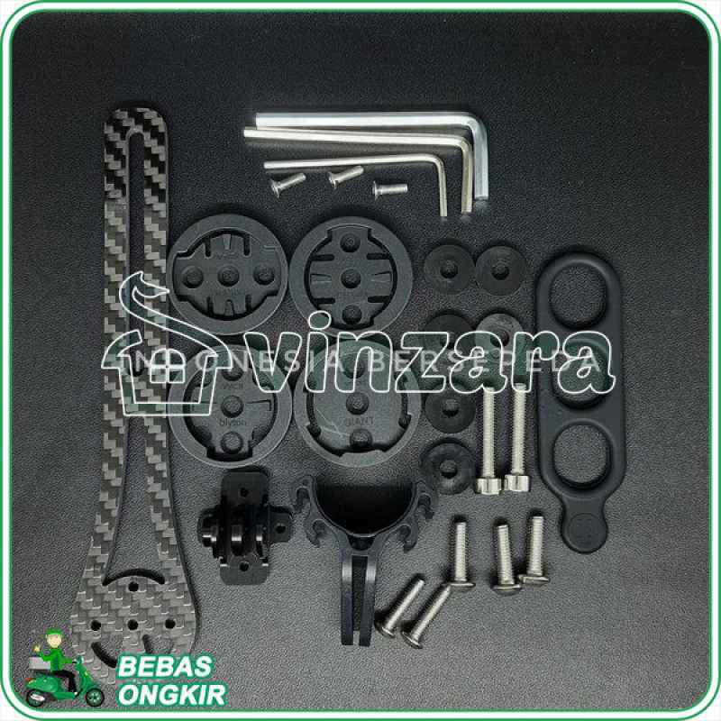 Jual Carbon Computer Mount For Integrated Handlebar Barfly - Wahoo ...