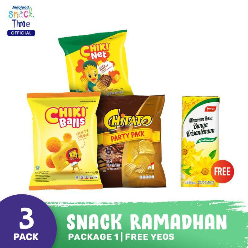 Jual Paket Snack Ramadhan Indofood 1 - FREE Yeo's Chrysanthemum 250 ml ...