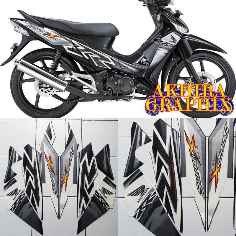 Jual Stiker Striping Supra X 125 R Batman Tahun 2011-2012 Lis Motor ...