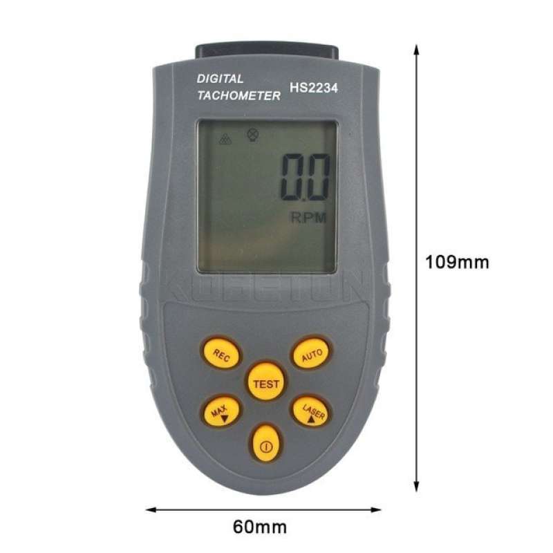Jual TACHOMETER DIGITAL LASER ALAT UKUR RPM TEST METER PUTARAN HS2234 ...