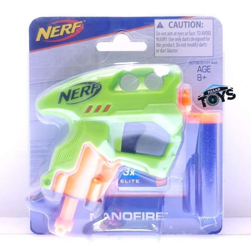 Jual Nerf NanoFire Blaster Green Single-Shot Blaster with Dart Storage ...