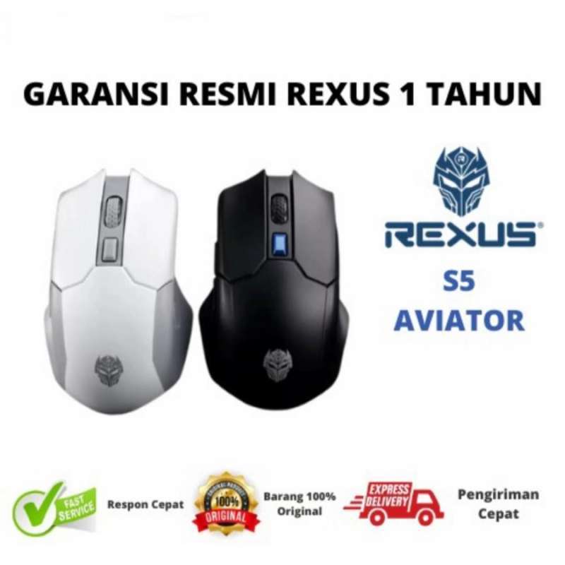 Jual Rexus S5 Aviator Wireless Gaming Mouse Garansi Resmi 1 Tahun Rexus ...