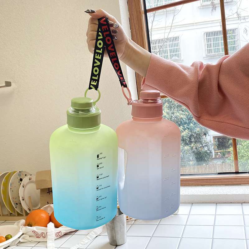 Jual OEM RB-C472 Botol Minum 2200ML Botol Minum Olahraga Ukuran Besar Tumblr Botol Gym Bottle ...