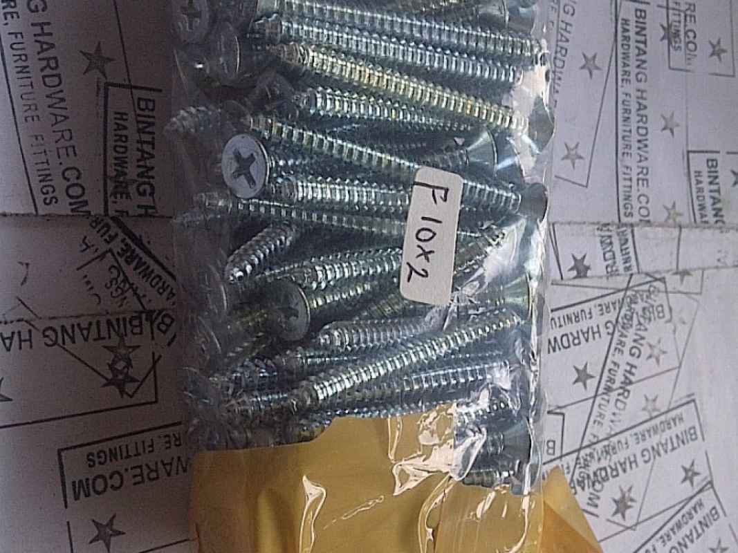 Promo Fh 10X2 @100 Skrup Tapping Diameter 10Mm Panjang`2 Inch Sekrup ...