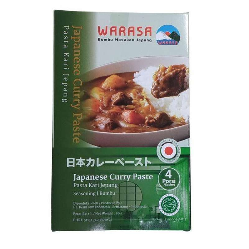 Jual Warasa Japanese Curry Paste Bumbu Kari Jepang 80 Gr 100% Halal No ...