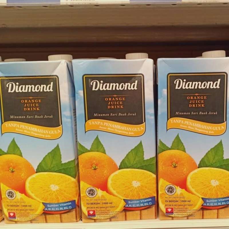 Jual Diamond Juice UHT Orange Nosugar 1L di Seller Ckmrshop - Gandaria ...