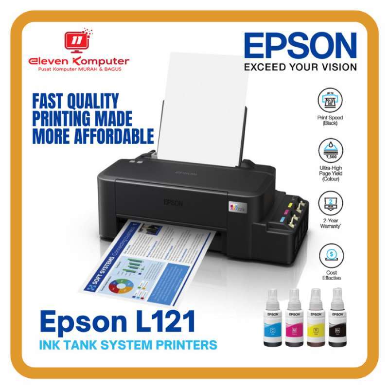 Jual Epson L121 Printer Epson L121 A4 Ink Tank di Seller Eleven ...