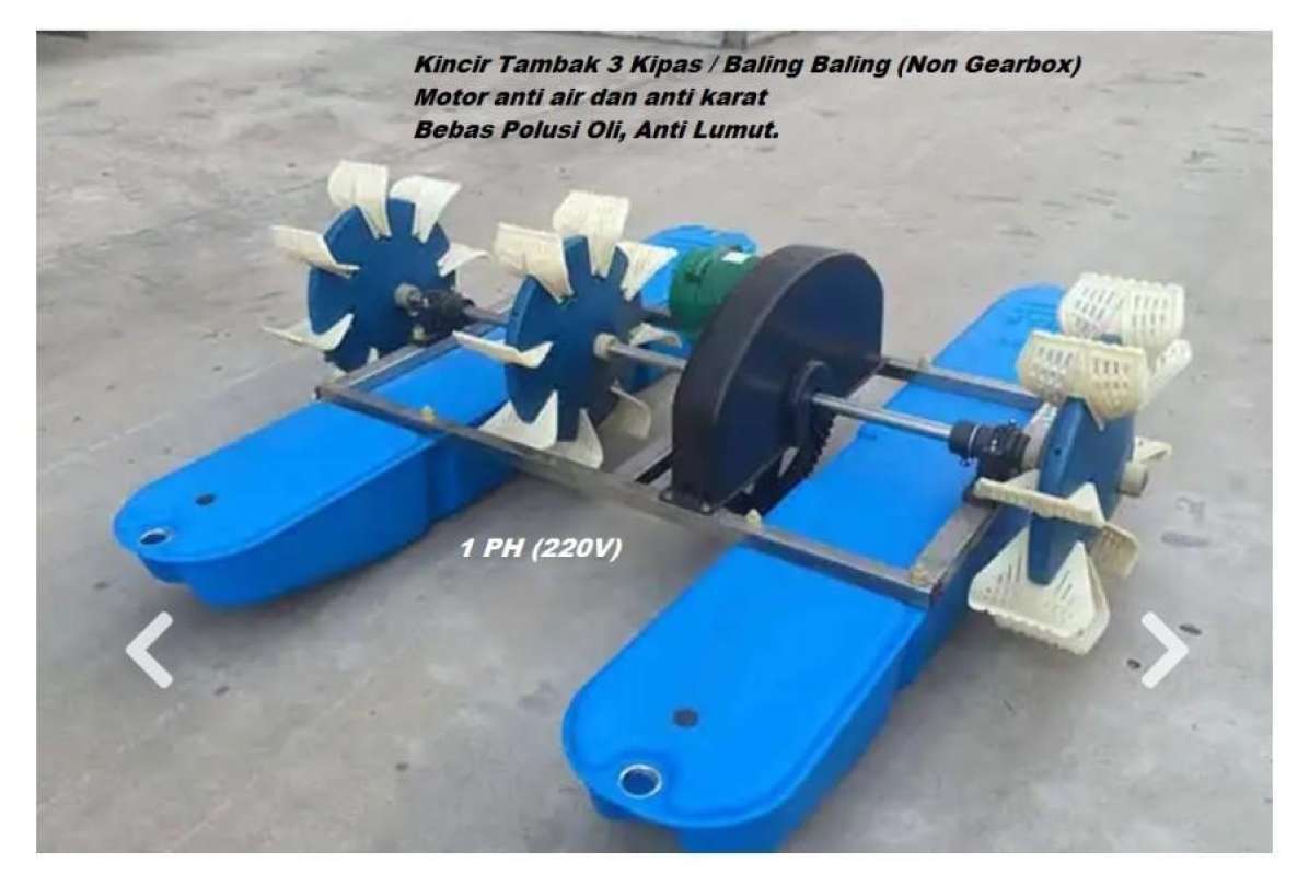 Jual Kincir Tambak 3 Kipas (220V) model tanpa gearbox di Seller ...