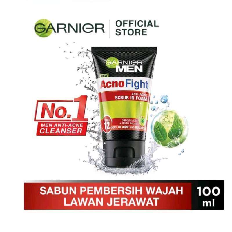 Jual GARNIER MEN Agno fight foam 6 in 1 Anti acne 100ml di Seller Nia ...