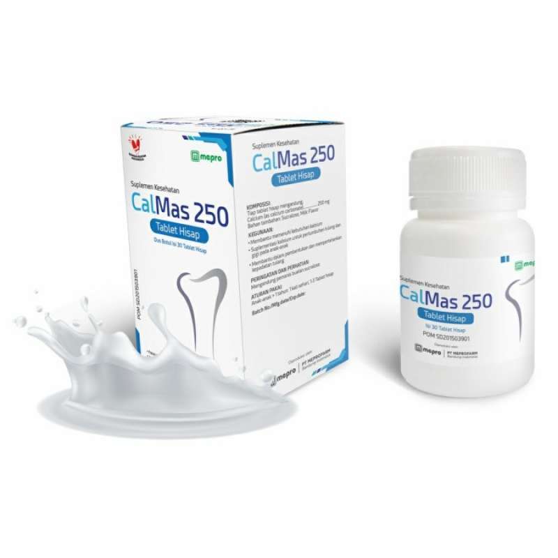 Promo Calmas Kalmas Salmas 250 Dan 400 Botol 30 Tablet Mepro Obat ...