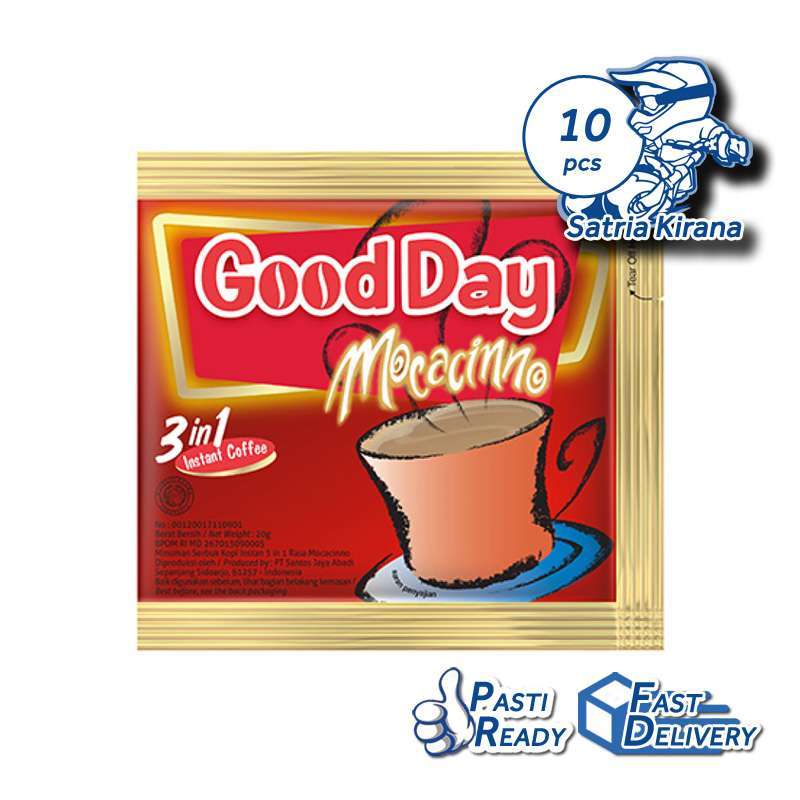 Promo Good Day Mocacinno [20gr x 10 sachet | 1 Renceng] Goodday Merah ...