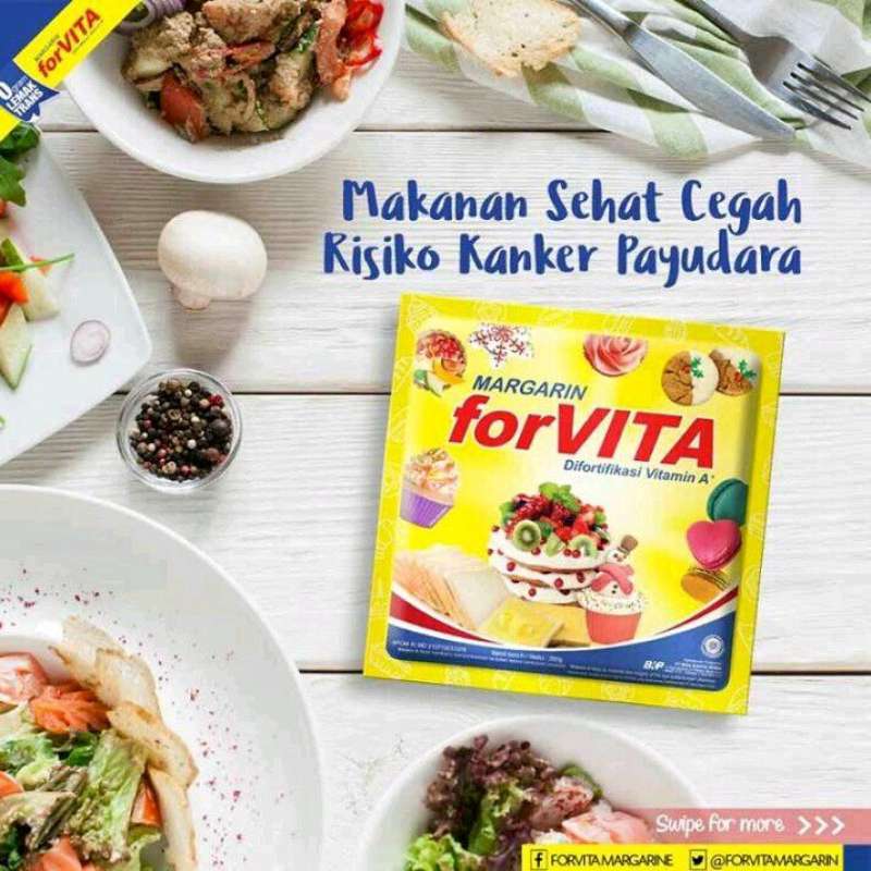 Jual Forvita Margarine 200 Gr X 60 Sachet / 1 Karton / Dus Di Seller ...