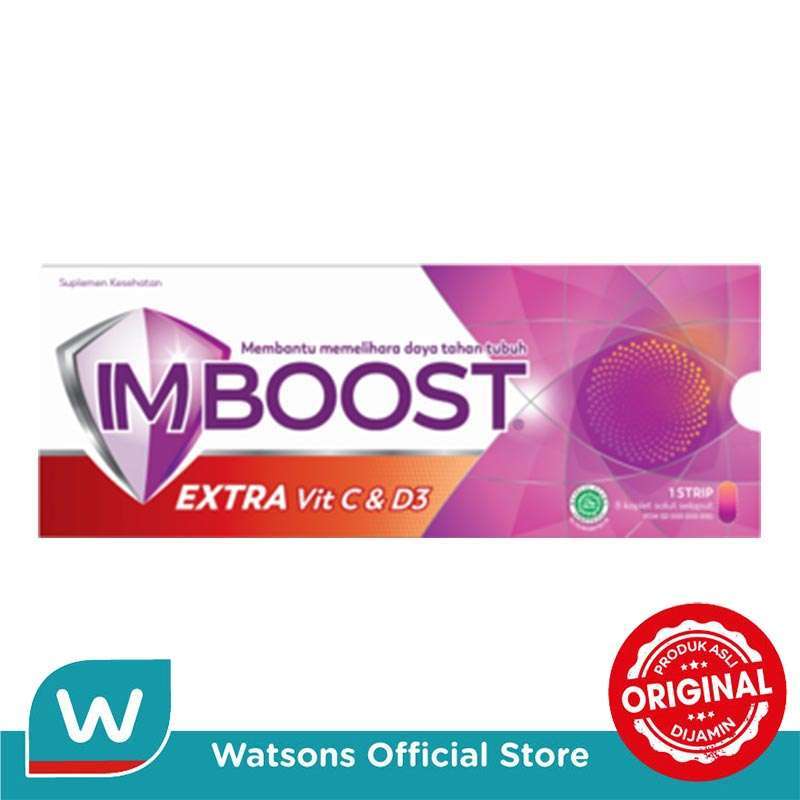 Jual Imboost Extra Vit C & D3 Lengkap & Original - Harga Promo April ...