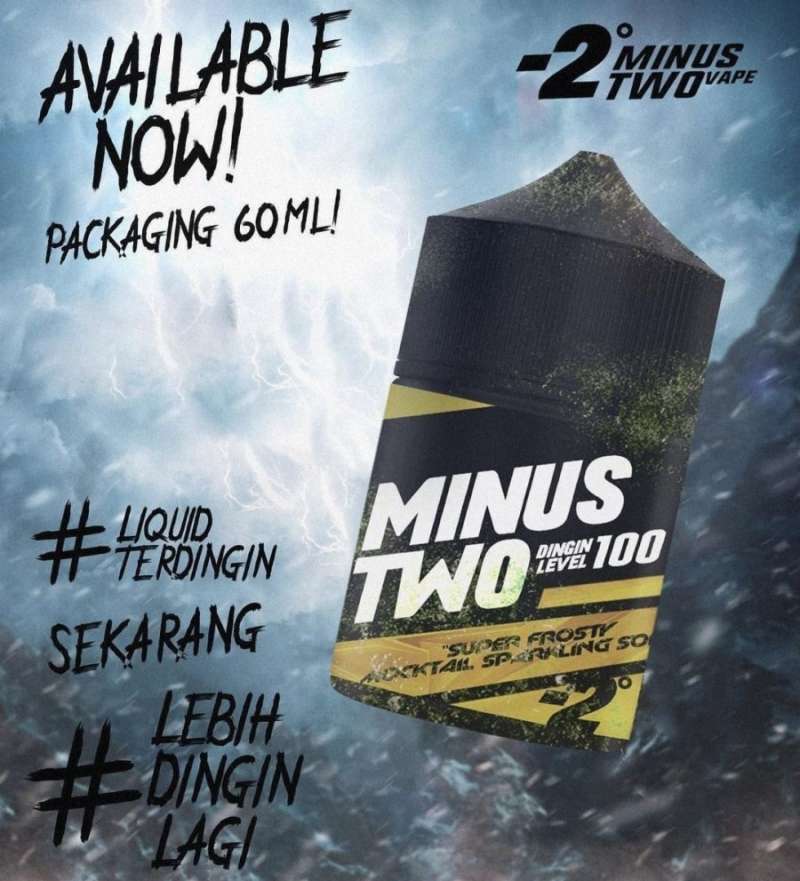 Jual Minus Two 2 V2 3mg 60ml Super Frosty Mocktail Sparkling Soda Liquid di Seller Activapor ...