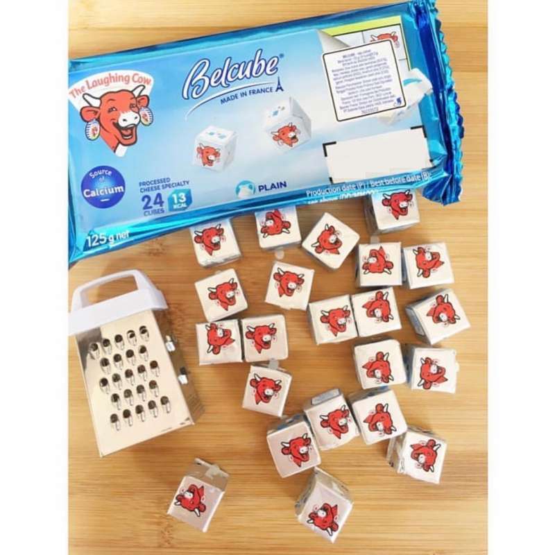 Jual Belcube Belcubes The Laughing Cow Keju Bayi Isi 24 Pcs Per Pak Di ...