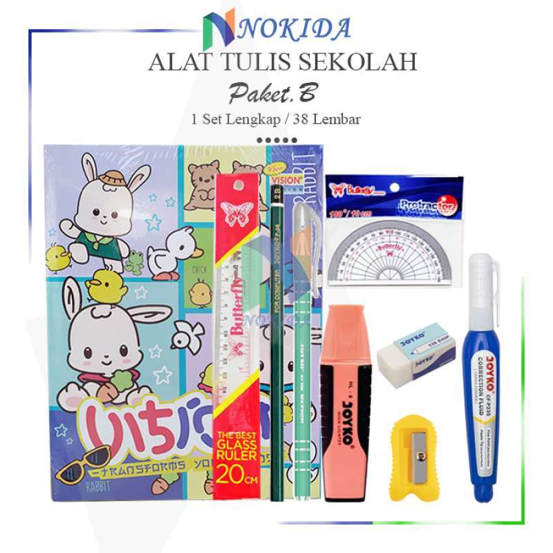 Jual Nokida 1 Set Perlengkapan Sekolah Anak [TK/SD/SMP/SMA] / Perlengkapan Belajar Anak Sekolah ...