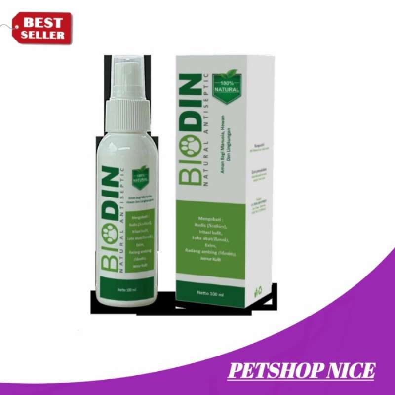 Jual Biodin Spray 20Ml - Obat Jamur Scabies Buat Kucing Hewan di Seller ...