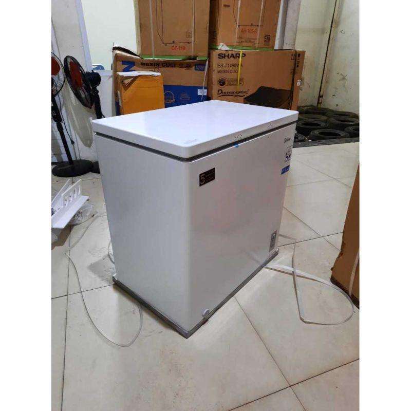 Jual MIDEA HS 258 CNK CHEST FREEZER BOX HS258CNK LEMARI PEMBEKU 200 ...