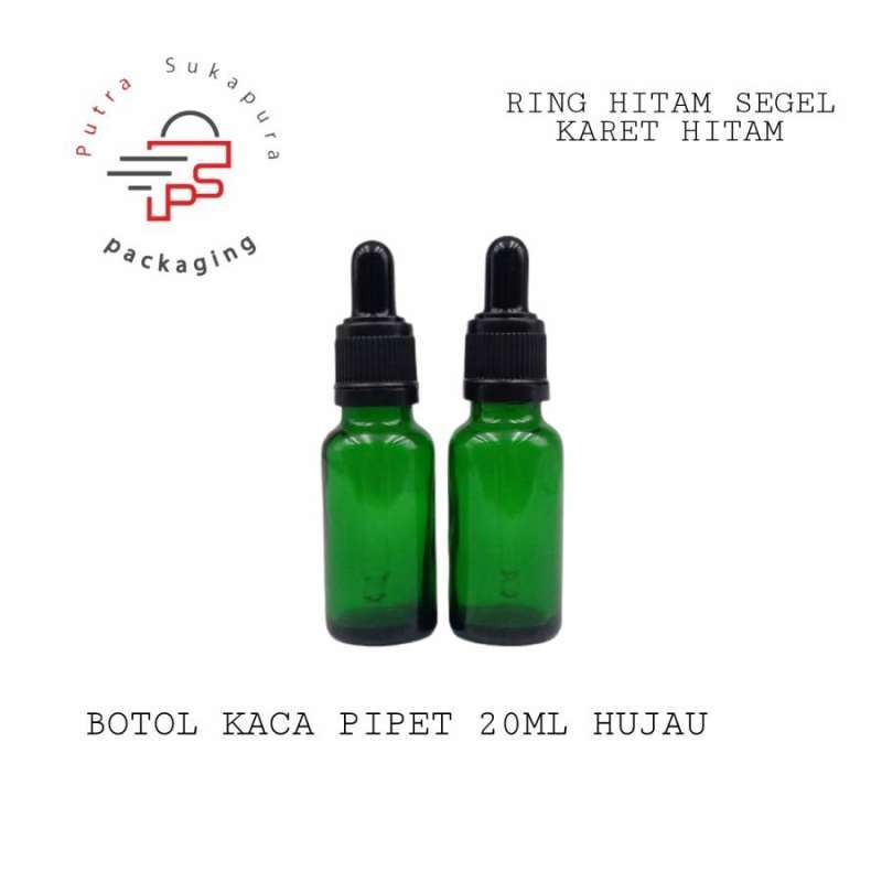 Jual Botol Kaca Pipet 20ml Hijau / Botol Pipet 20 ml - Ring Hitam Segel ... Jual Botol Kaca Pipet 20ml Hijau / Botol Pipet 20 ml - Ring Hitam Segel ...