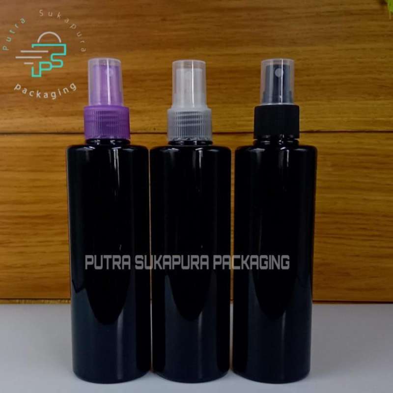 Jual Botol Spray 250ml RF Hitam/Botol Plastik Pet/Tutup Spray Varian ...