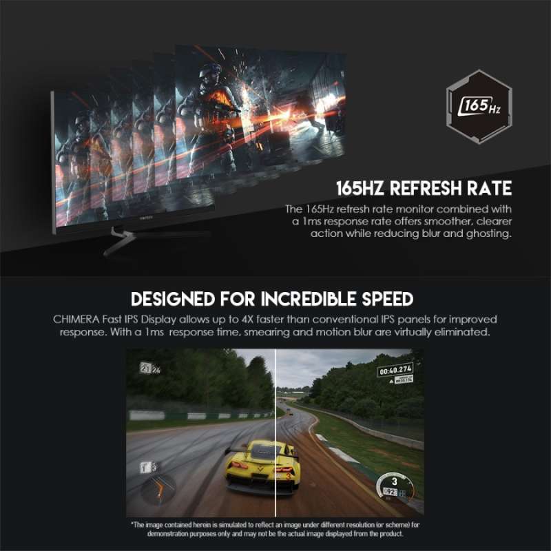 Jual Fantech Monitor Gaming 165hz Ips Fhd 27 Inch Chimera Gm271sf Di ...