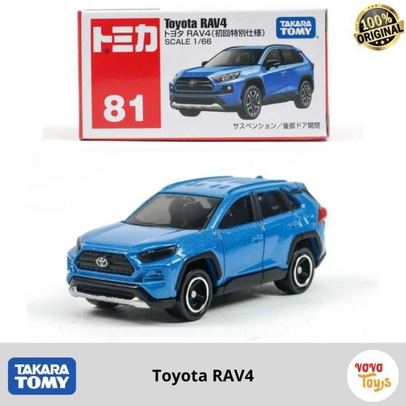 Jual Tomica Reguler 81 Toyota RAV4 Blue di Seller Vovo Toys - Vovo Toys | Blibli