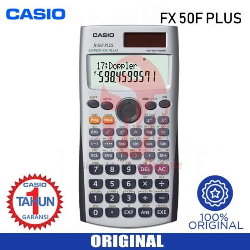 Jual KALKULATOR CASIO FX 50F PLUS di Seller Ashlynn Shop - Wanasari ...
