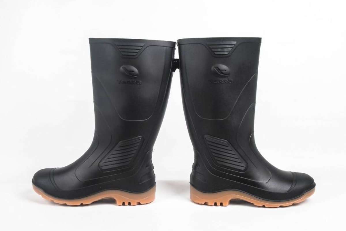 Jual Sepatu Boot Tinggi Ap Boots Ap Terra Eco 3 Hitam Kontruksi Tangguh ...