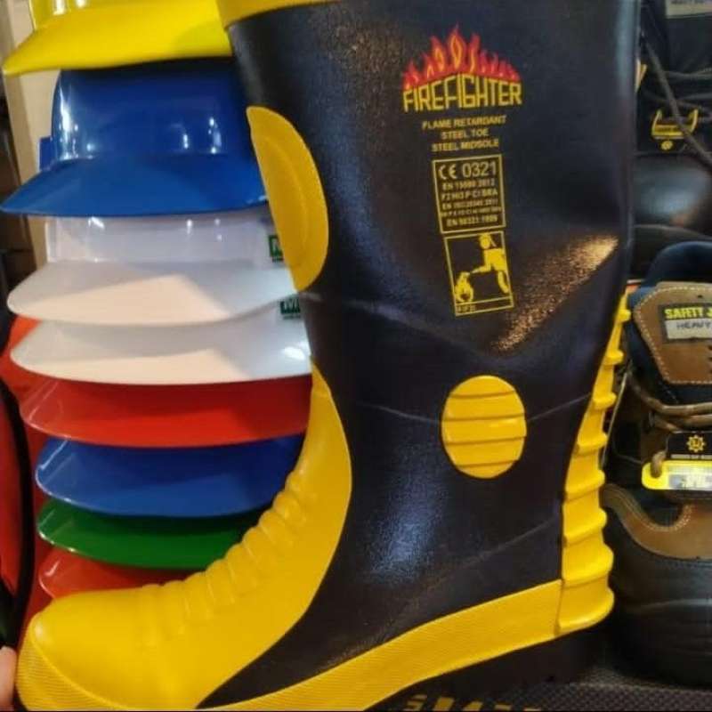 Jual sepatu pemadam damkar / boot pemadam fire fighter / sepatu ...