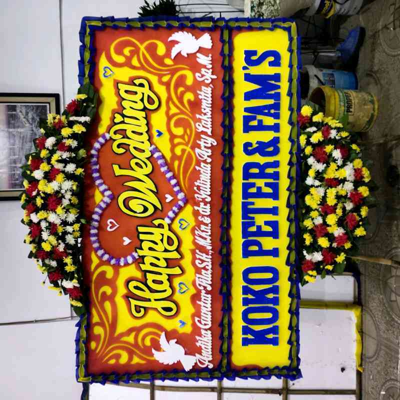 Jual Karangan Bunga Papan Standard 125x2m Di Seller M Florist ...