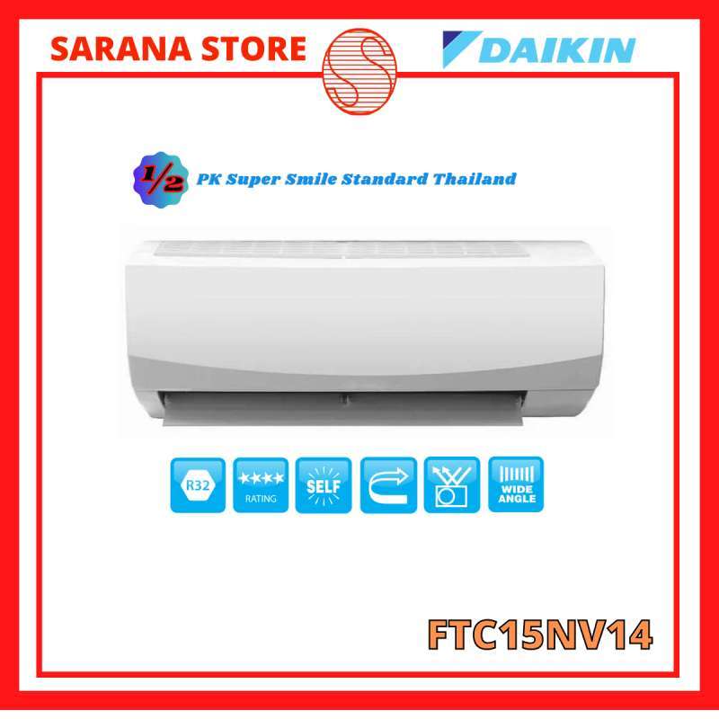 Jual AC Daikin FTC15NV14 1/2 PK Super Smile Standard Thailand R32 Garansi Resmi di Seller SARANA ...