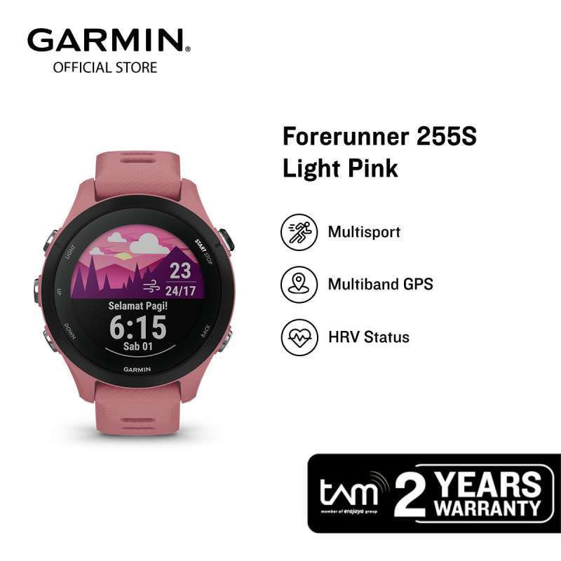 Promo Garmin Forerunner 255S - Light Pink Diskon 27% di Seller Garmin ...