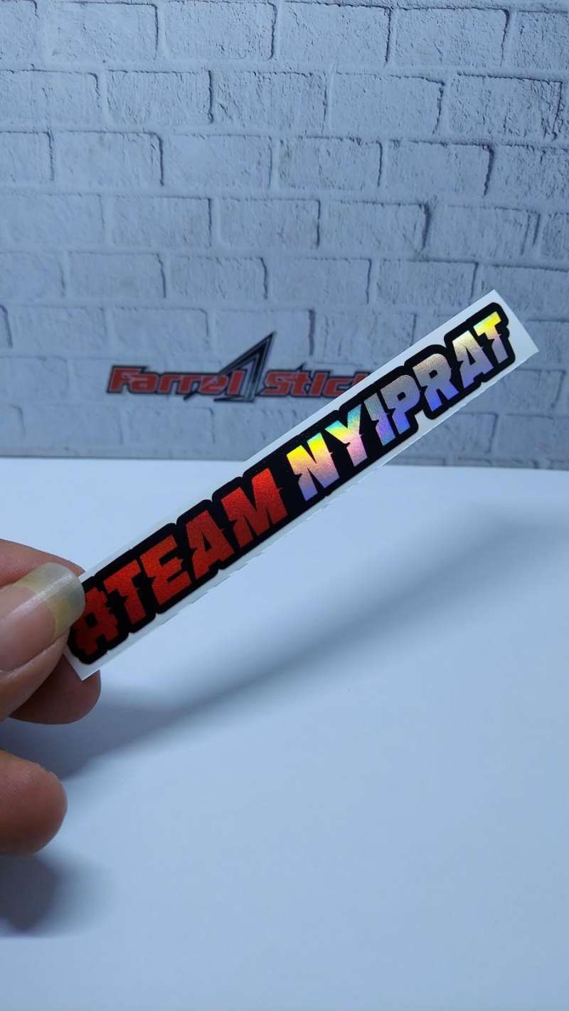 Jual Stiker Teamnyiprat Stickerteam Nyiprat Di Seller Farrel Sticker ...