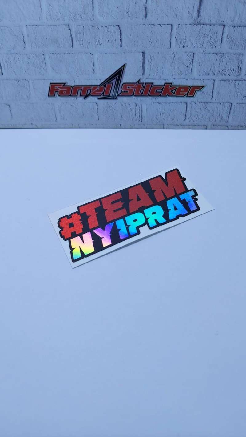 Jual Stiker Teamnyiprat Stickerteam Nyiprat Di Seller Farrel Sticker ...