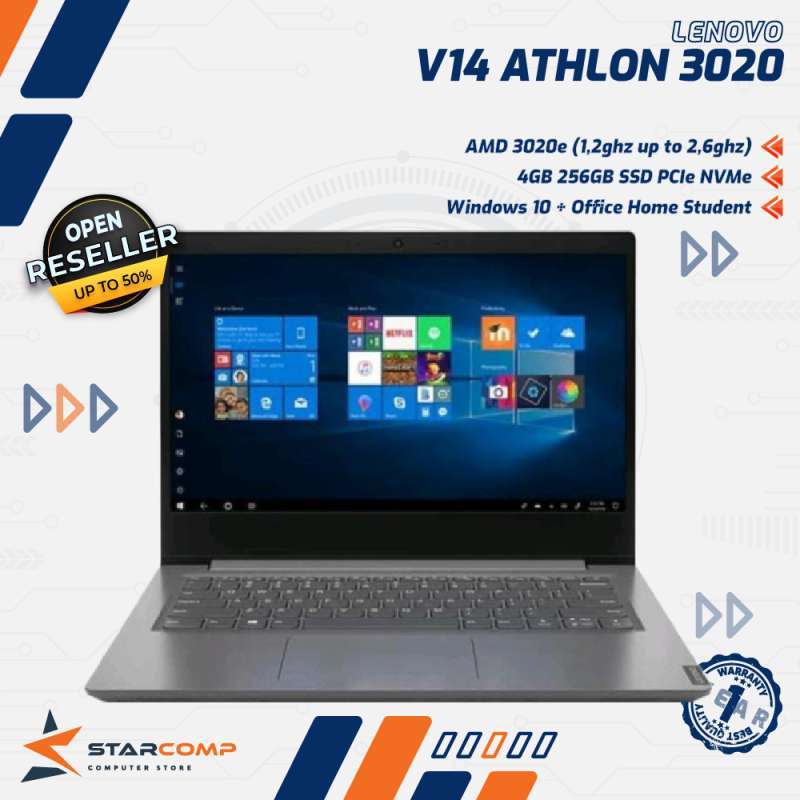 Jual LENOVO V14 ADA AMD ATHLON 3020 4GB 256GB SSD NVMe 14 WIN10 + OHS ...