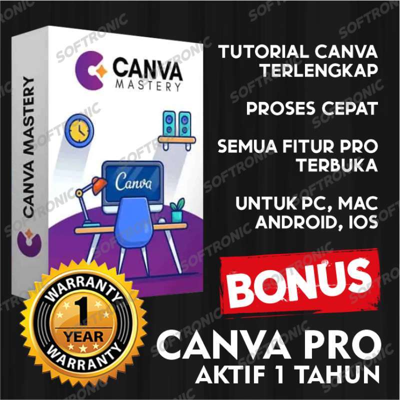 Jual Mastery Of Canva Tutorial + Canva Pro Invite 1 Tahun Full Garansi ...