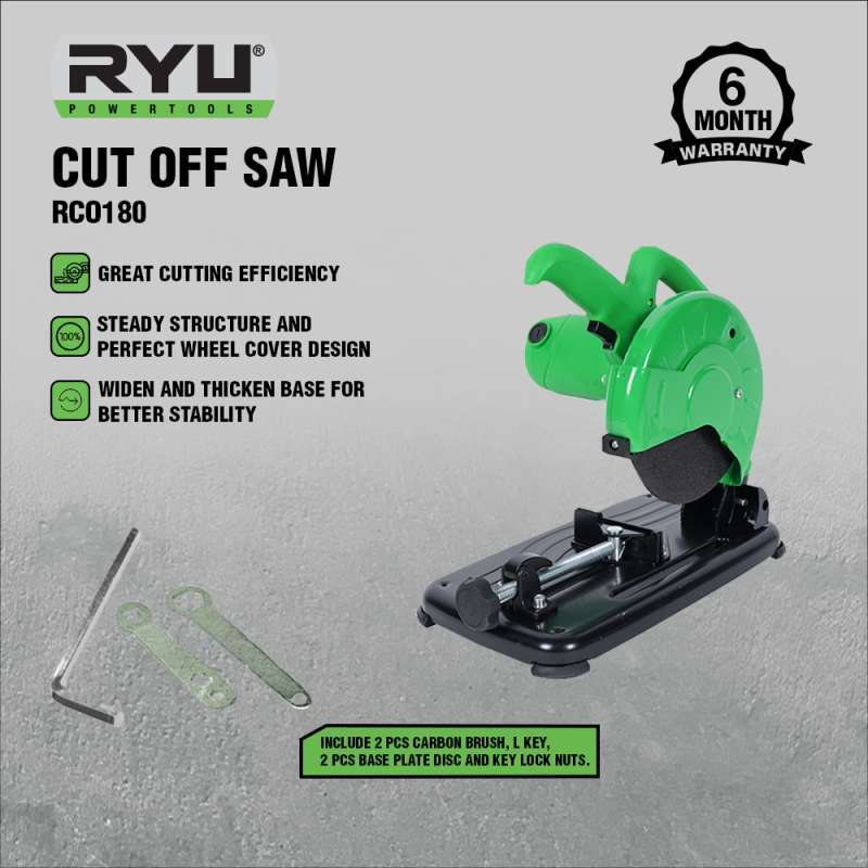 Jual RYU CUT OFF SAW 7 RCO180 - MESIN POTONG BESI - GERGAJI BESI di ...