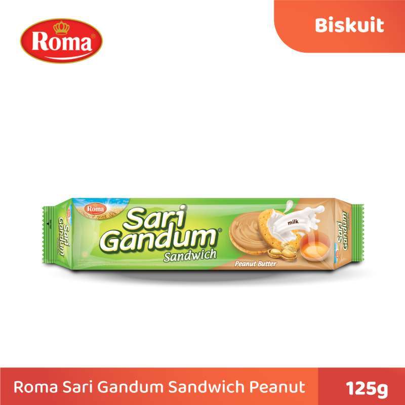 Jual Roma Sari Gandum Peanut 115 gram di Seller Mayora Official Store ...