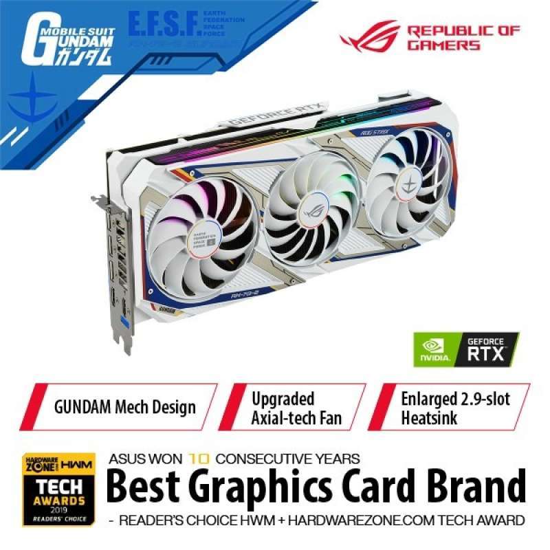 Jual ASUS ROG Strix GeForce RTX 3080 GUNDAM EDITION 10GB GDDR6X di ...