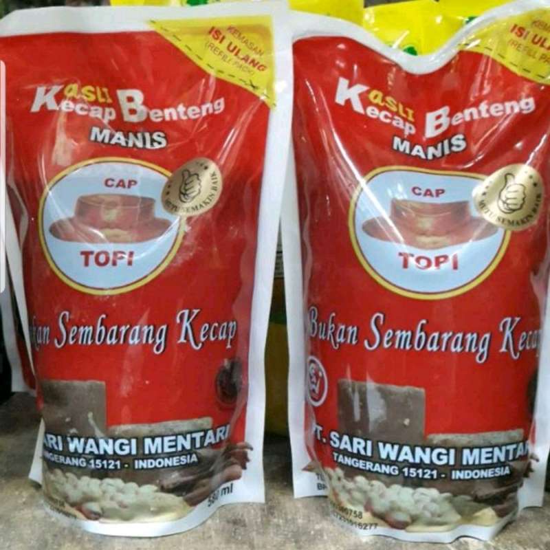 Promo Kecap Benteng cap Topi 580 ml Diskon 16% di Seller Cahaya agen ...
